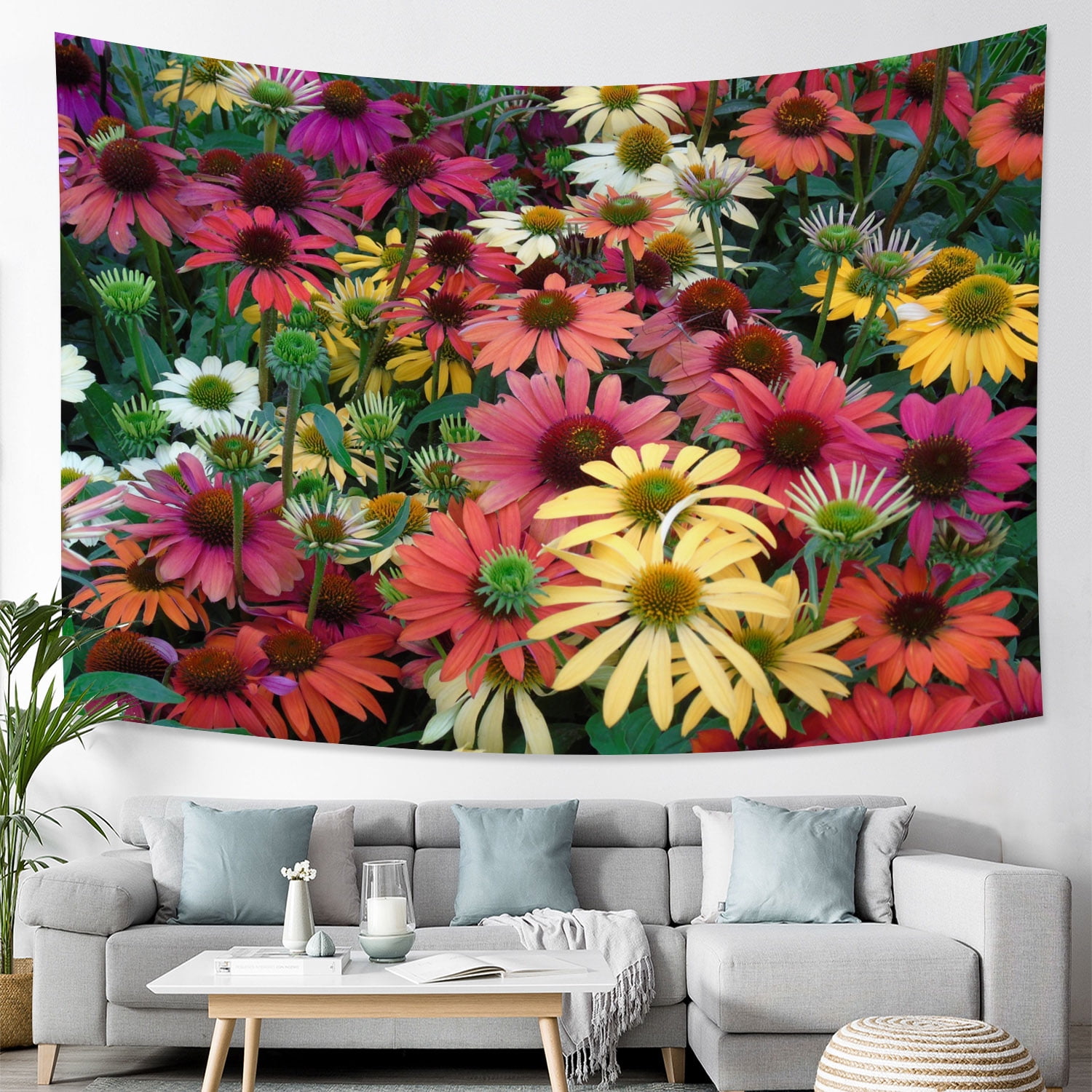 Beautiful Rose Tapestry Wall Hanging Romantic Fresh Daisy Ins Style ...