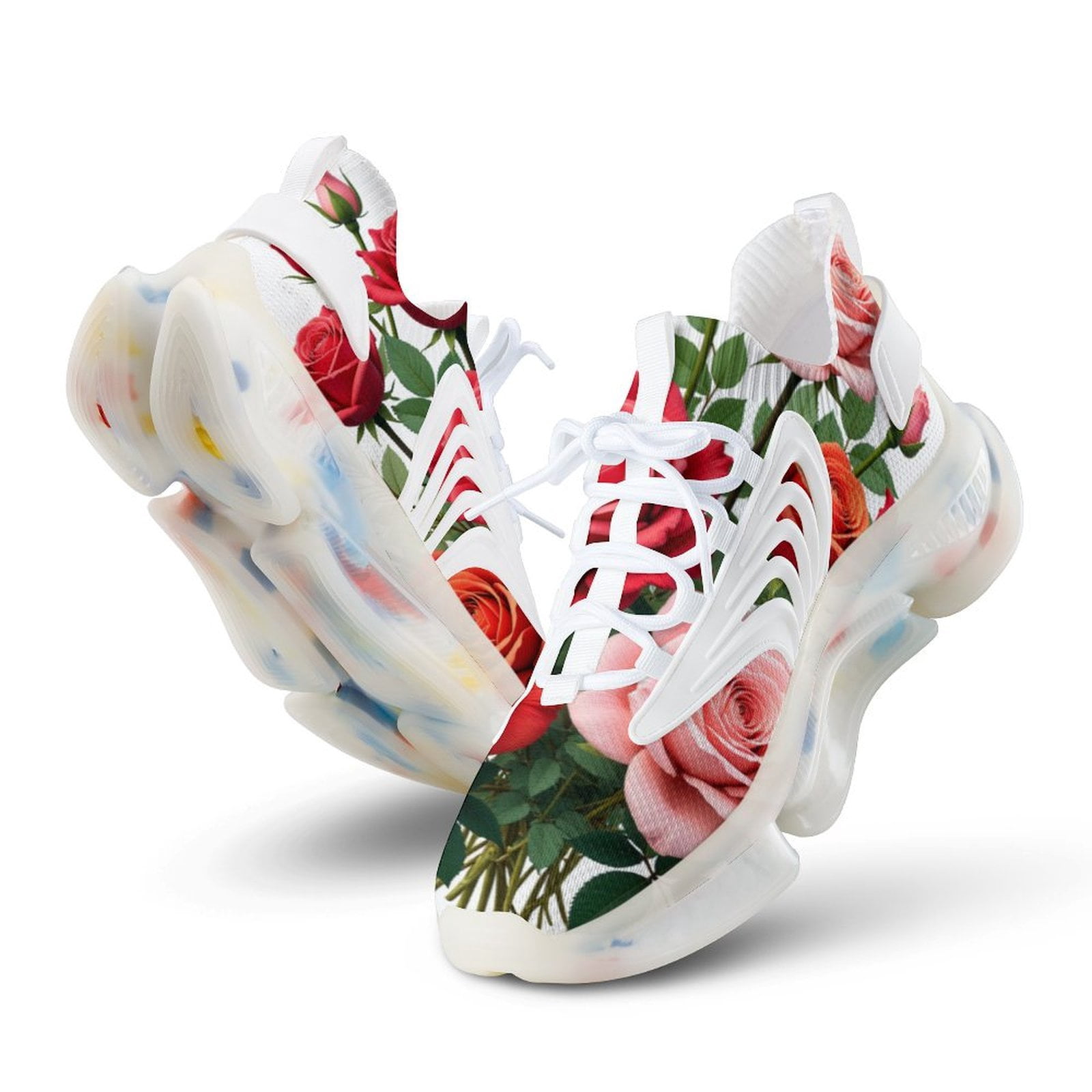 Beautiful Roses in Bouquet Walking Shoes for Men Woman Lightweight ...
