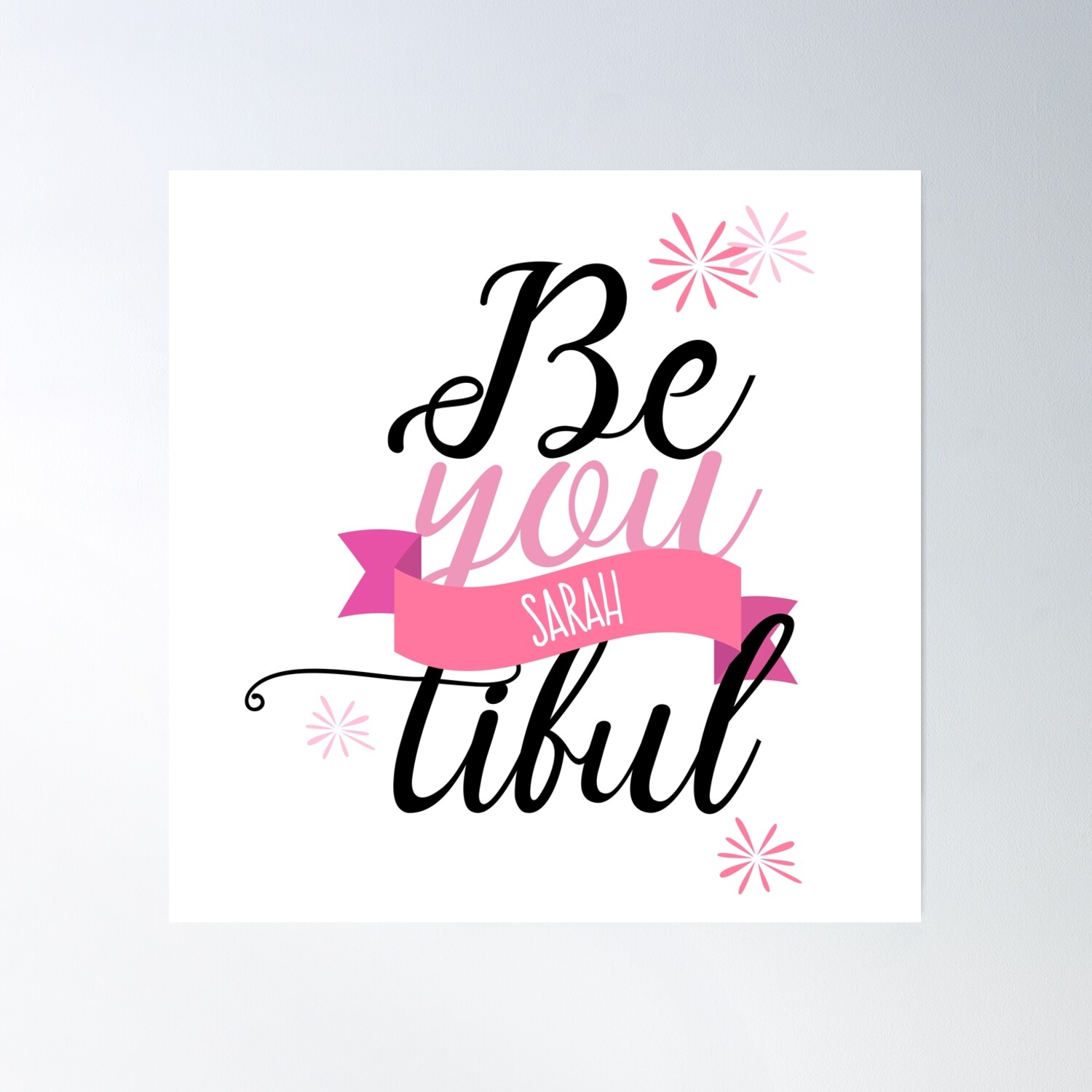 Beautiful Sarah Poster Wall Art, Modern Wall Decor, 24x24 UNFRAMED ...