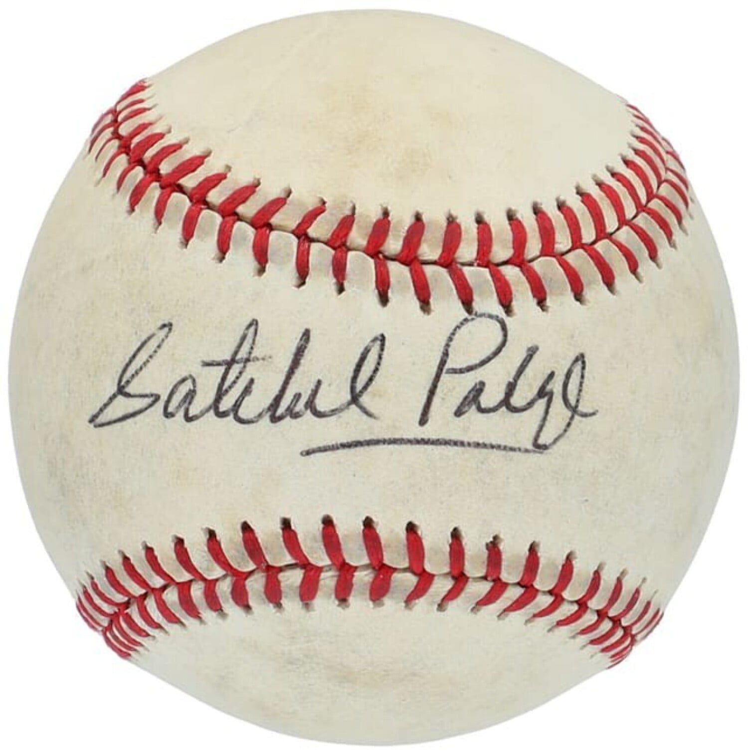 Beautiful Satchel Paige Single Signed American League Baseball JSA COA ...