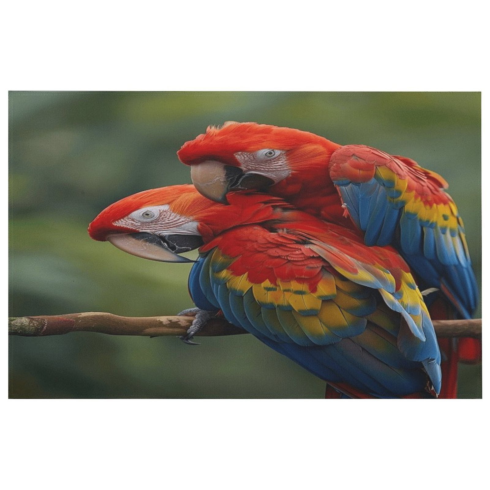 Beautiful Scarlet Macaw Adult Home Decor Bedroom Living Room Crystal ...