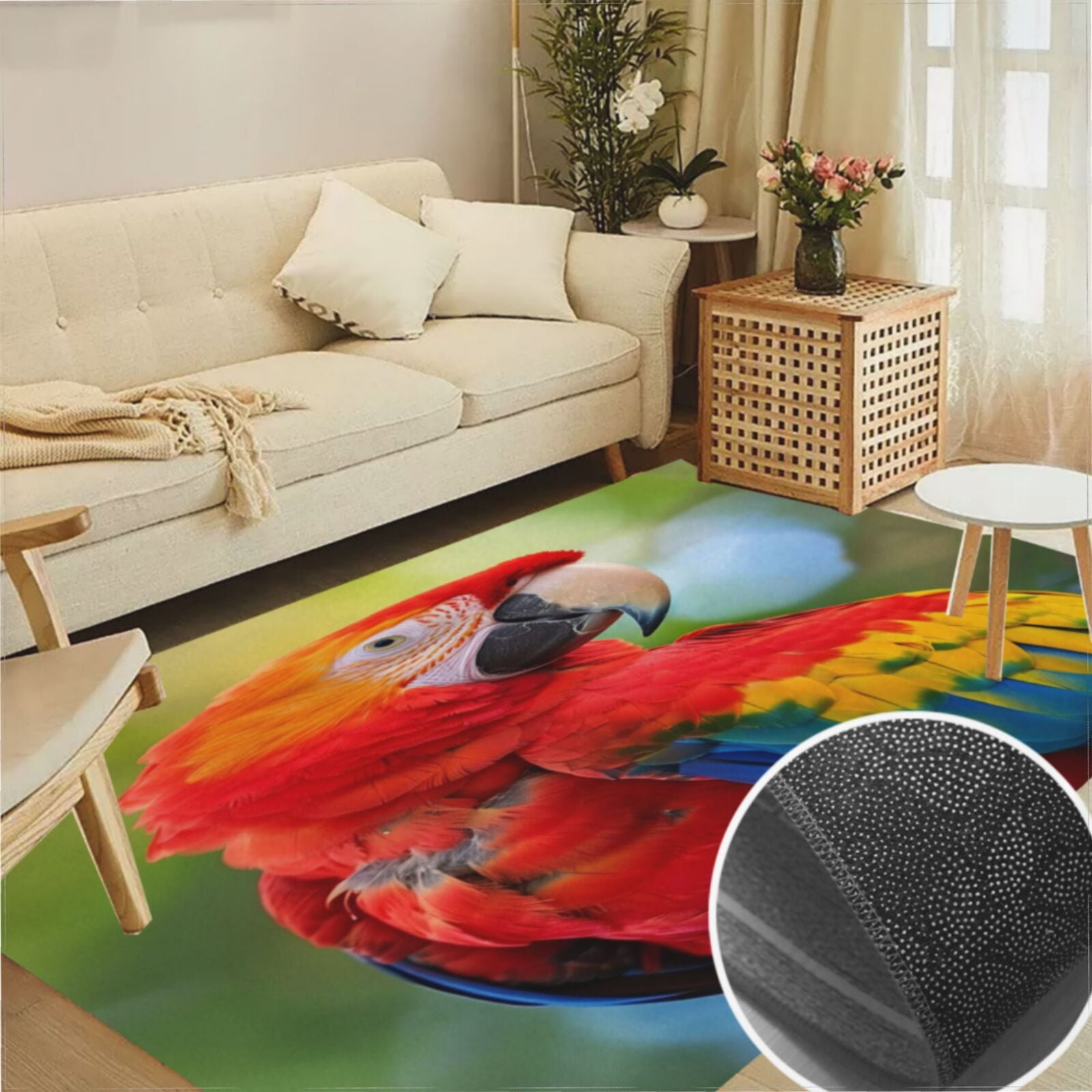 Beautiful Scarlet Macaw Art (1) Adult Home Decor Bedroom Living Room ...