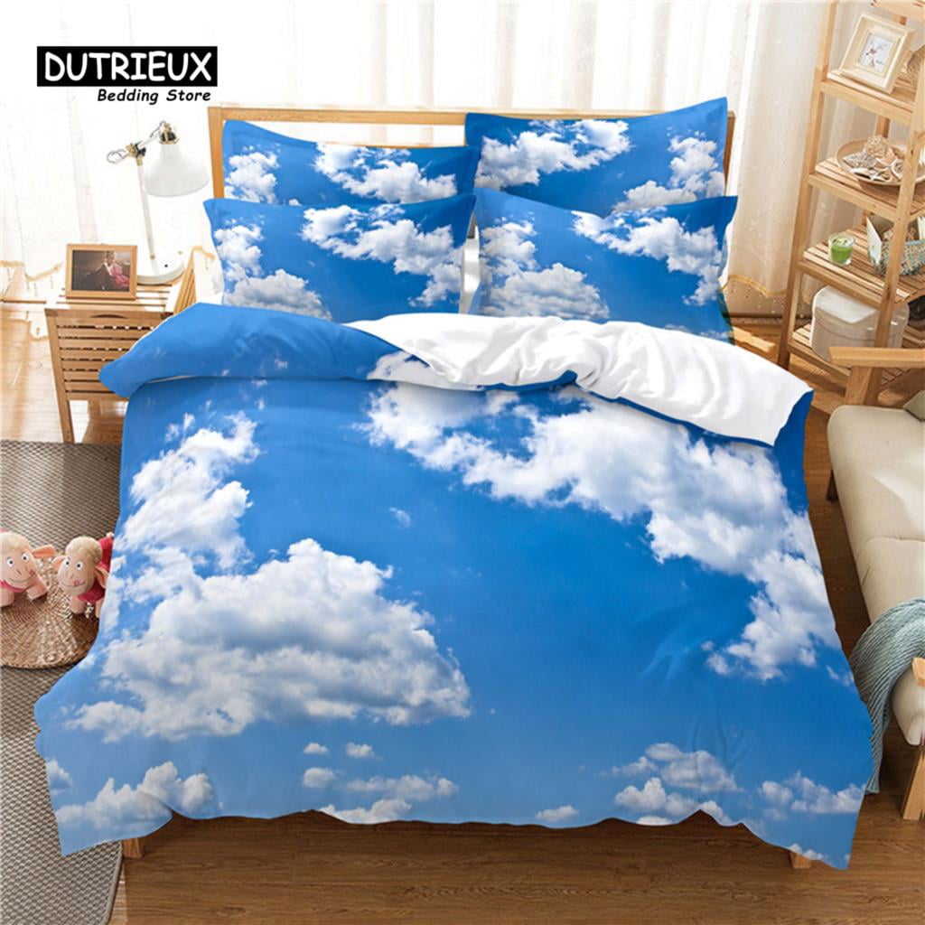 Beautiful Scenery Bedding Set Wave 3Pcs Duvet Cover Set Soft ...