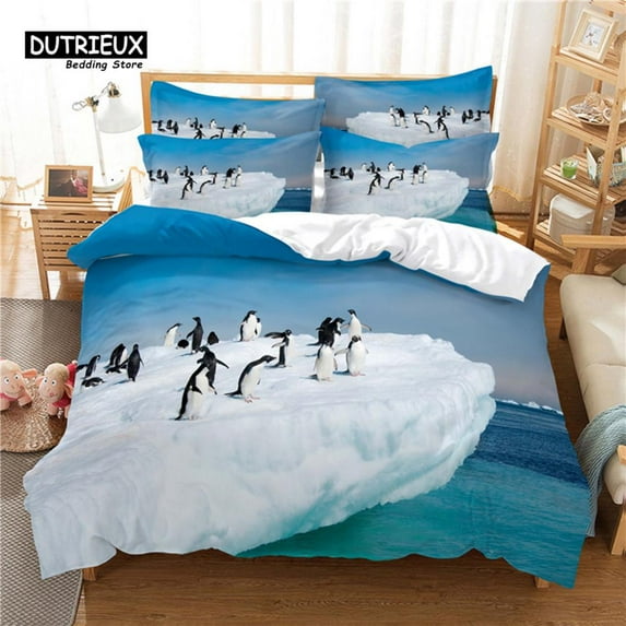 Beautiful Scenery Bedding Set Wave 3Pcs Duvet Cover Set Soft ...
