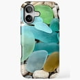 Beautiful Sea Glass Pebbles Beach Case iPhone 17 11 12 13 14 15 17 Pro ...