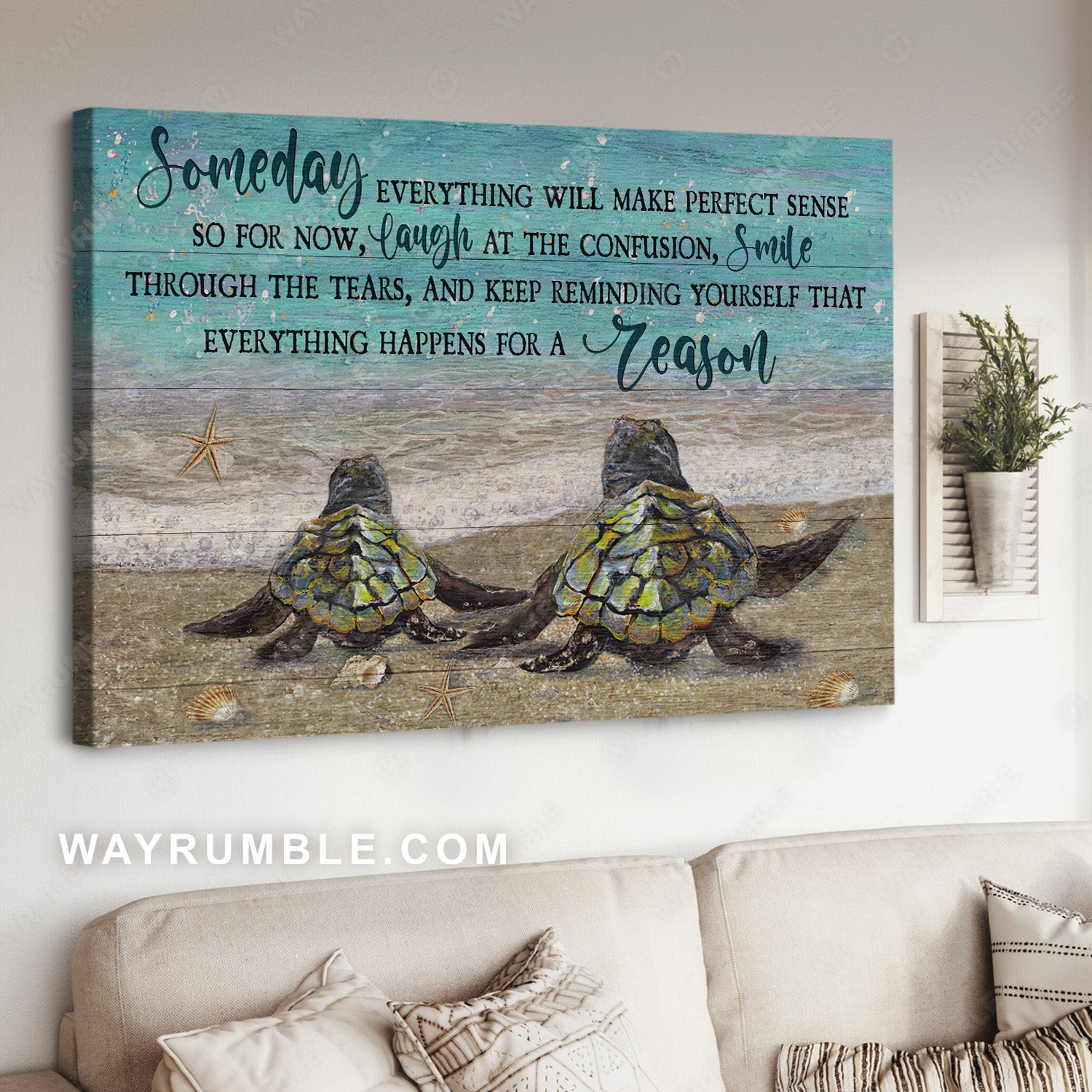 Beautiful Sea Turtle, Blue Ocean, Someday Everything Will Make Perfect ...