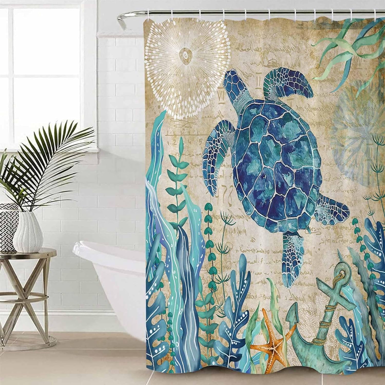 Beautiful Sea Turtles Shower Curtain Sets Bathroom, Classic Stylish ...