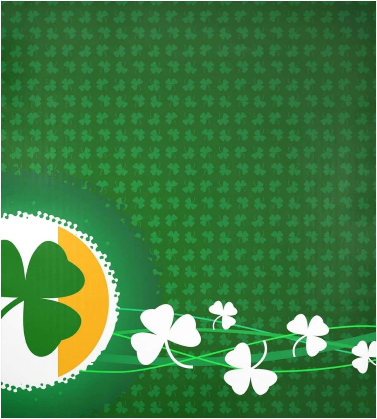 Beautiful Shamrock Clover Leaves Irish Flag Green Dishwasher Magnet ...