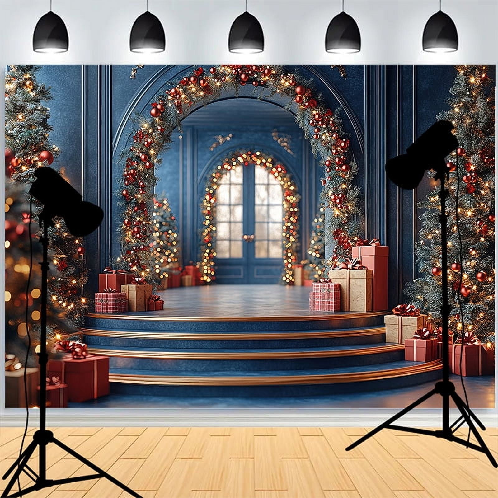 Beautiful Show Cityscape Night Photography Backdrops Happy New Year ...