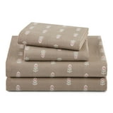Beautiful Signature Floral Fawn Full Sheet Set 100% Cotton Percale ...