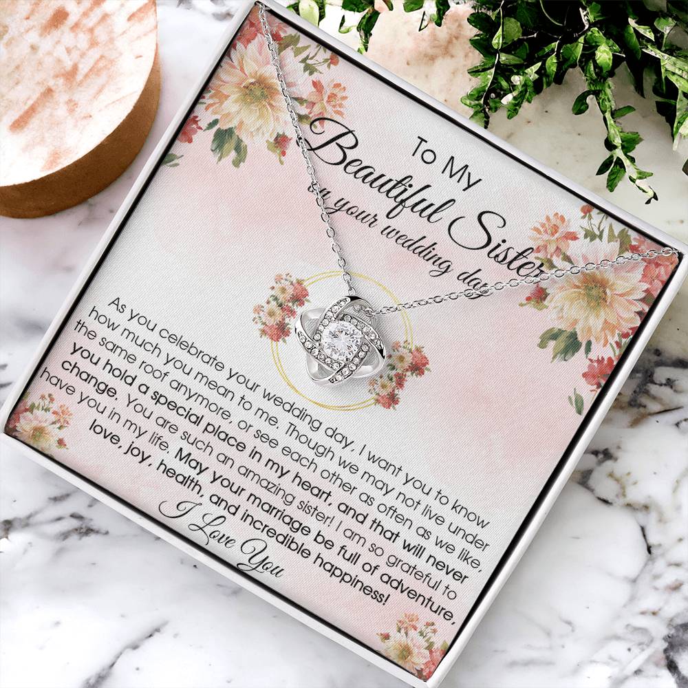 To My Beautiful Sister On Your Wedding Day Wedding Bride From Sister ...