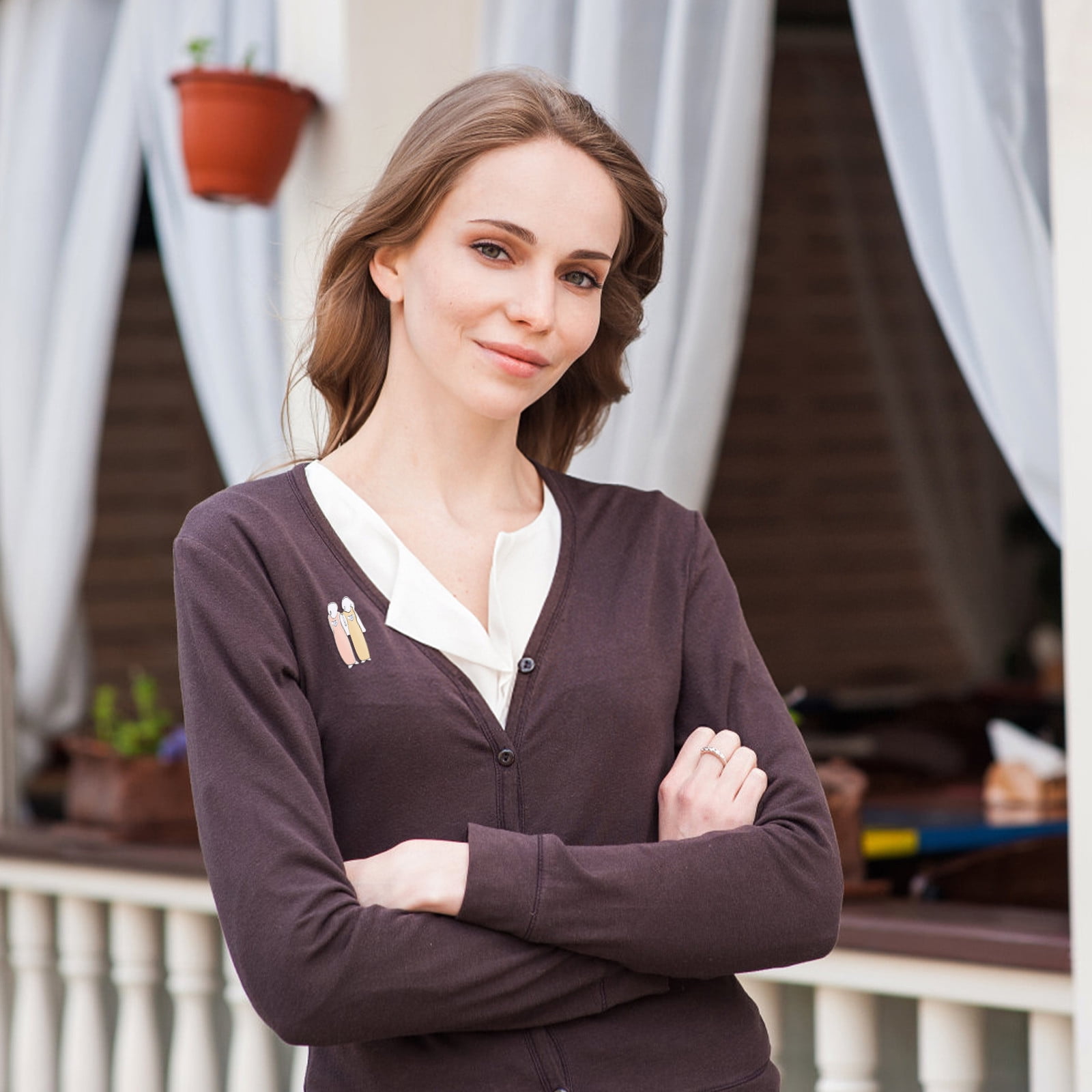 Beautiful Sisters Brooch Pin Collection for Friendship Gift Mixed Metal ...