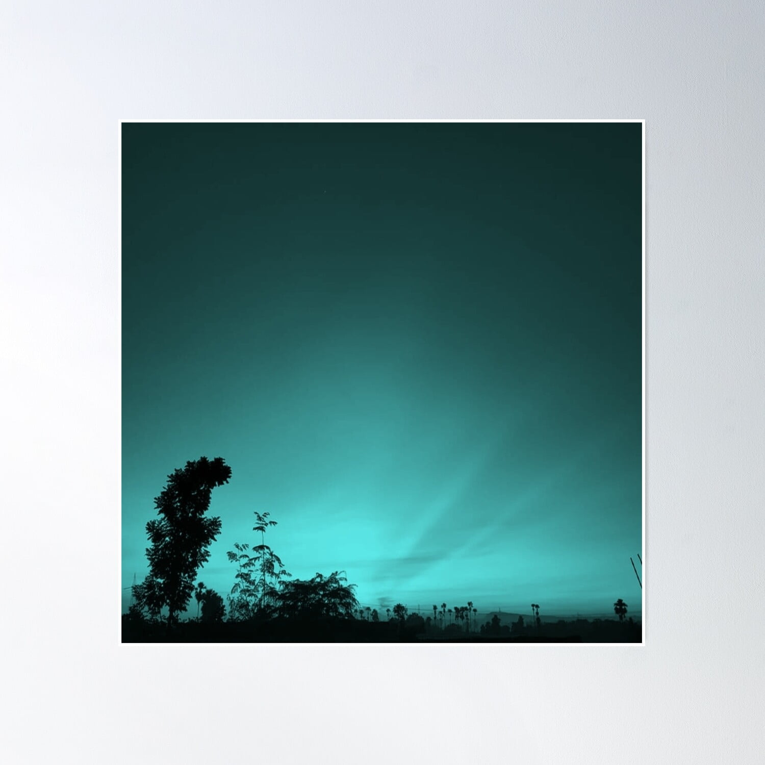 Beautiful Sky Night View Poster Wall Art, Modern Wall Decor Wall Art ...