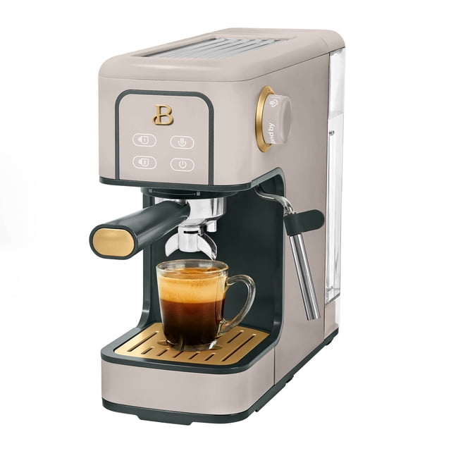 Beautiful Slim Espresso Machine with 20-Bar Pressure, Porcini Taupe by ...