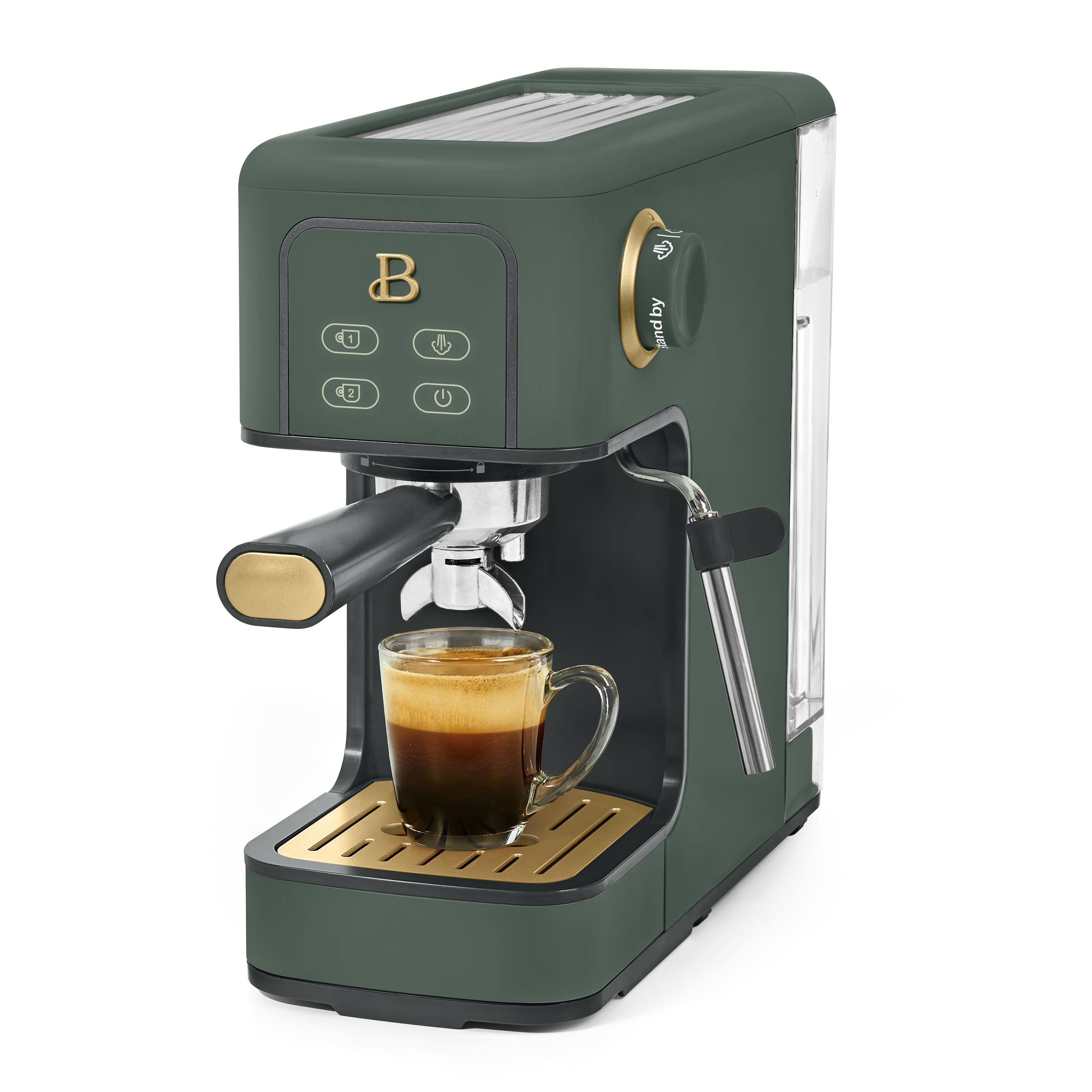 Beautiful Slim Espresso Machine with 20-Bar Pressure, Thyme Green by ...