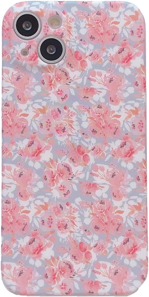 Beautiful Small Pink White Flowers Frosting Soft Phone Case Compatible ...