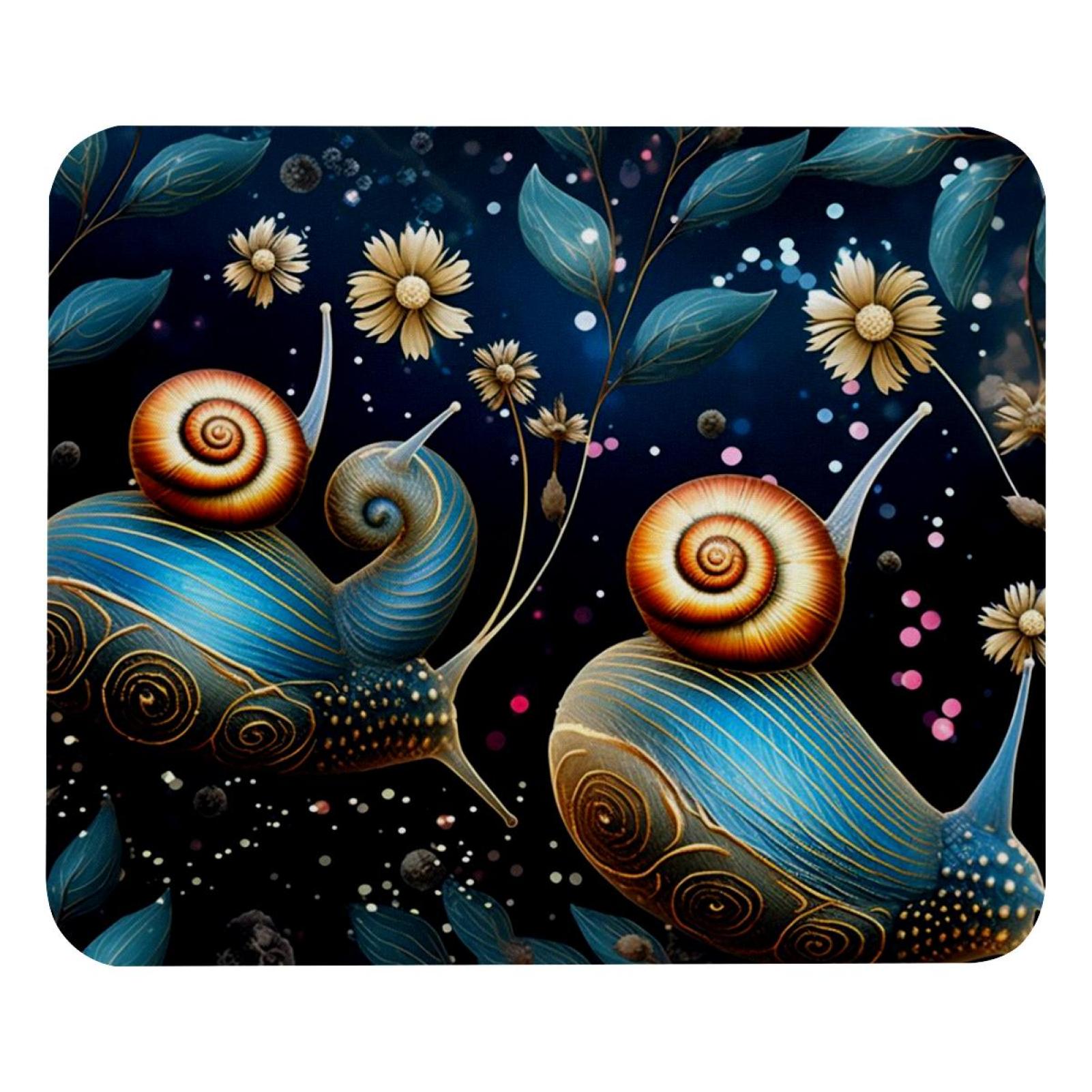 Beautiful Snail Non-Slip Rubber Bottom Personalized Custom Square Desk ...