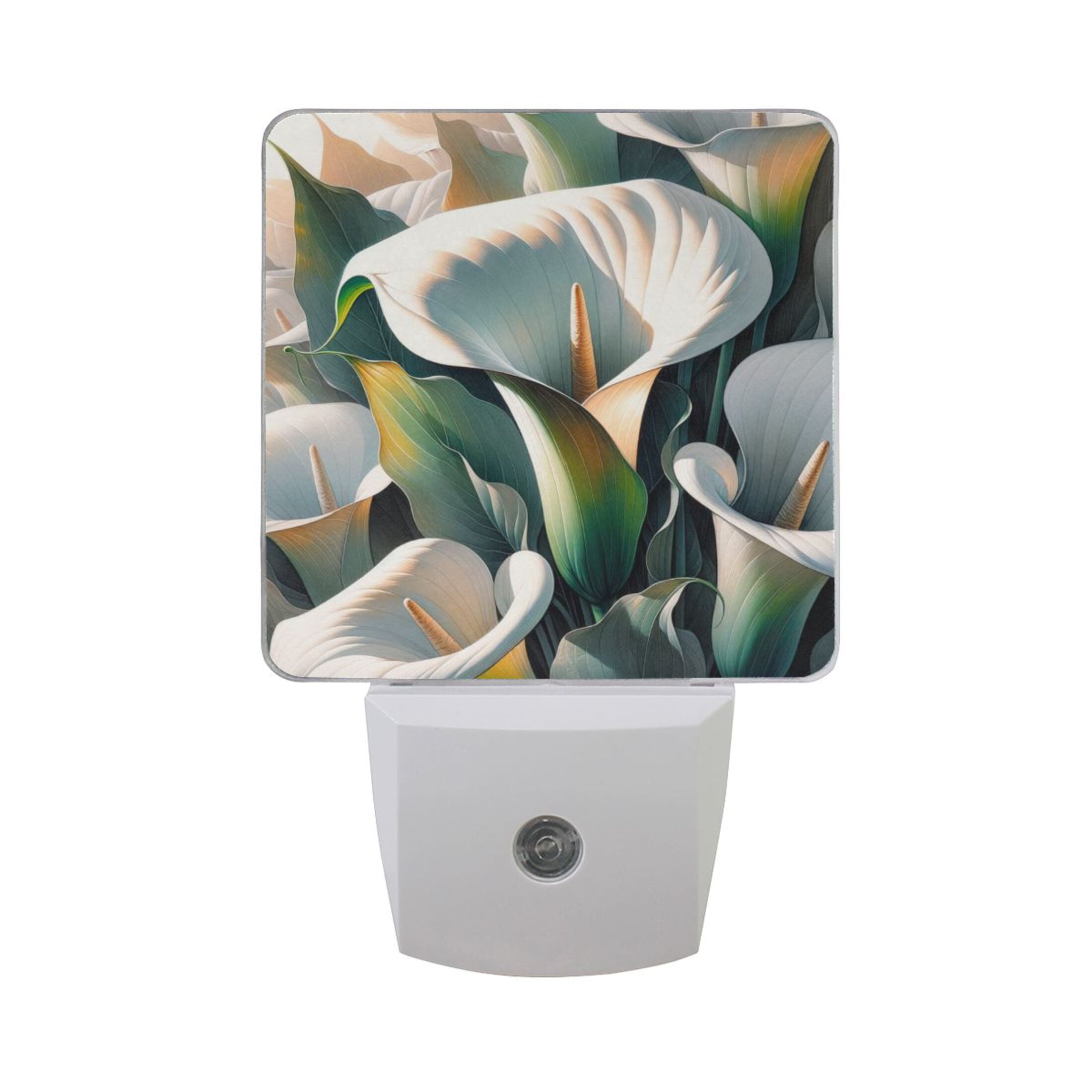 Beautiful Soft Lilies Flower Night Light 2 Pack LED Nightlight Plug ...