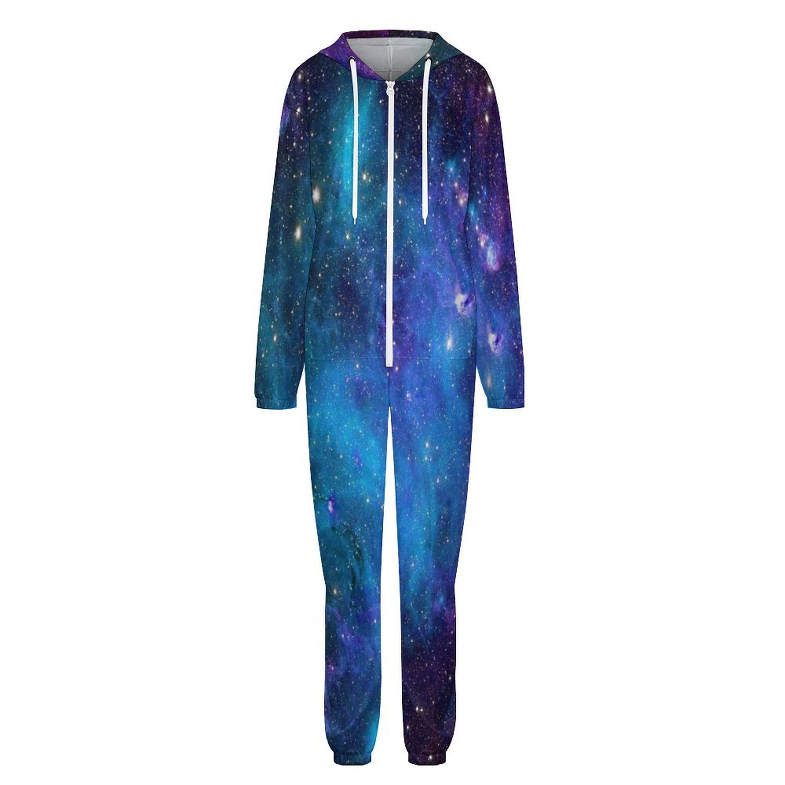 Beautiful Space, Stars, Planets, Cosmos Unisex Adult Onesie Pajamas ...