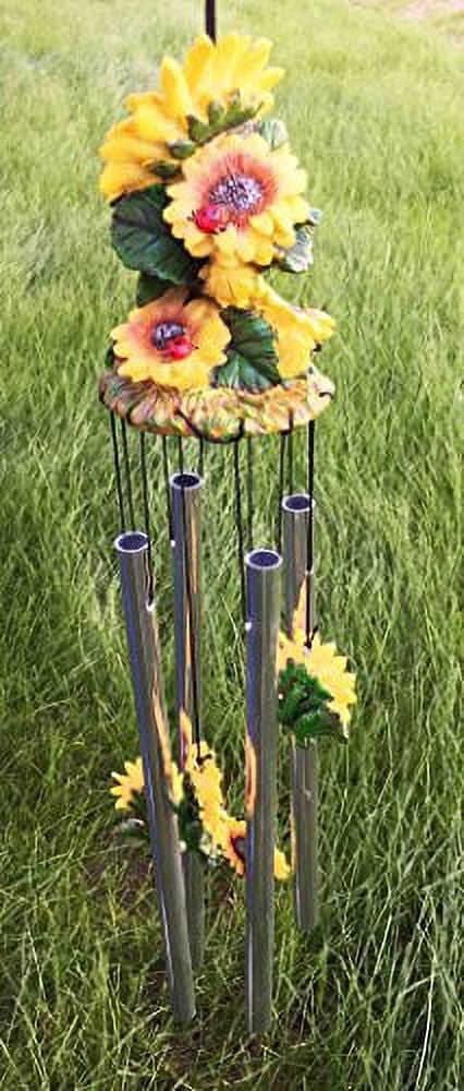 Beautiful Spring Sunflowers Bloom Resonant Relaxing Wind Chime Patio ...