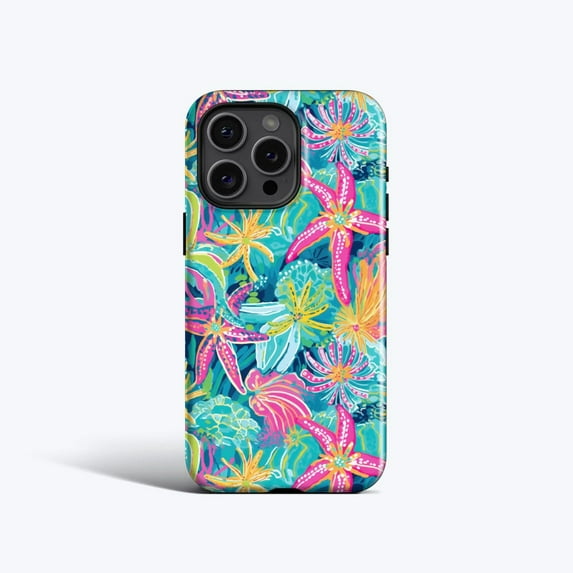 Beautiful Starfish Ocean Summer Pattern Art iPhone Case 17 16 15 14 13 ...