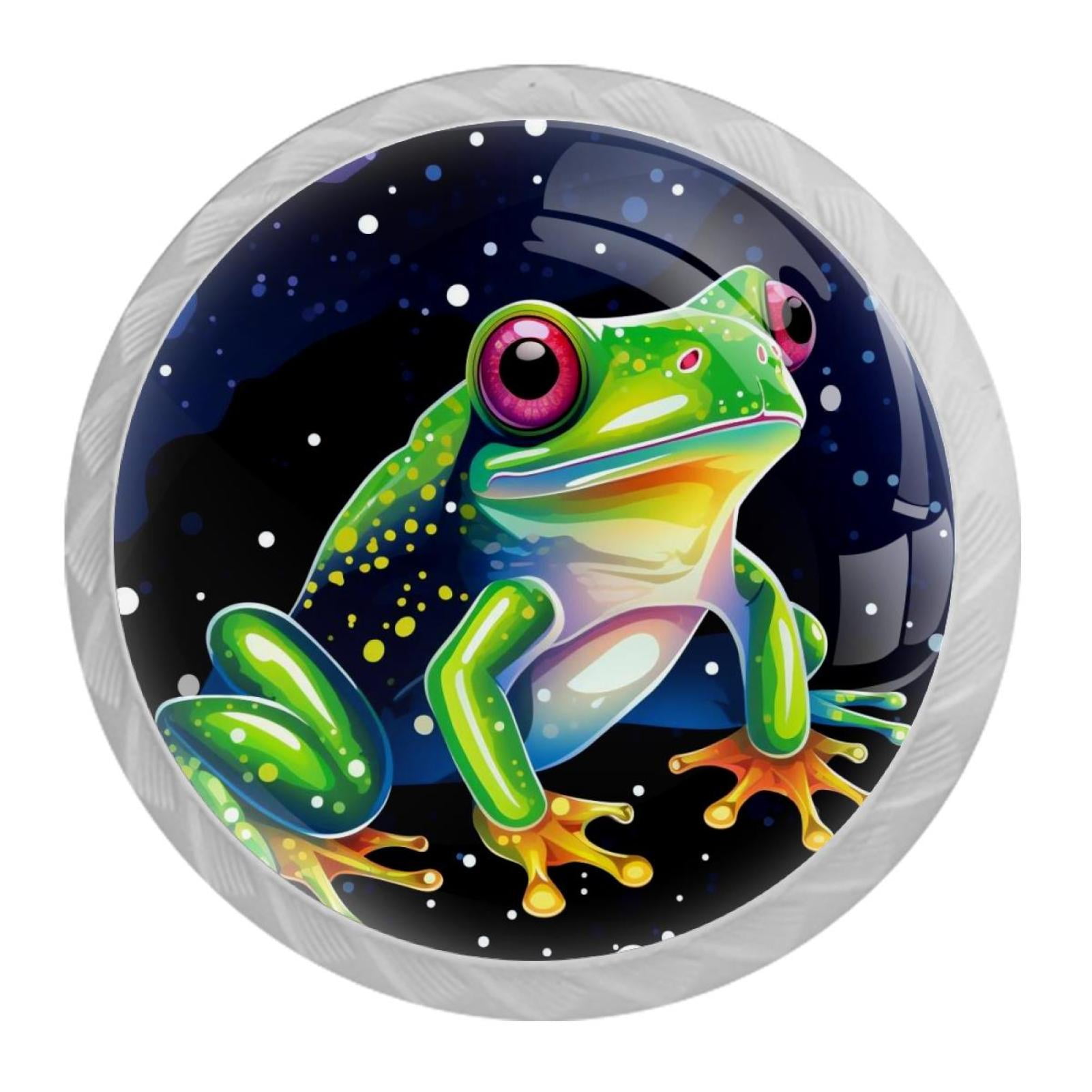 Beautiful Starry Sky Frog Drawer Knobs, 4 Piece Set Decorative Kitchen ...