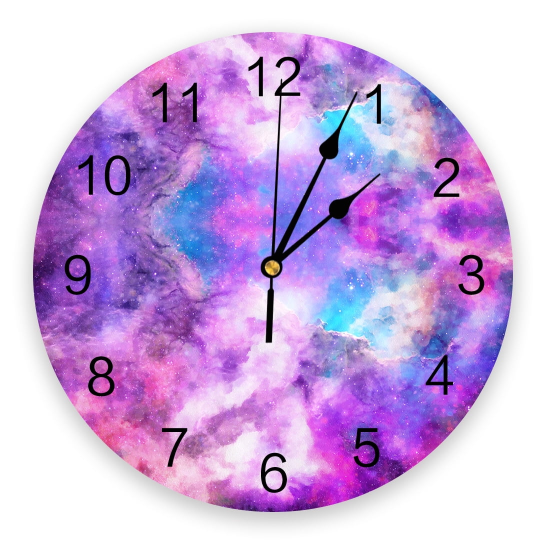 Beautiful Starry Sky Universe Stars Wall Clock Art Clocks Personality Living Room Fashion Wall ...