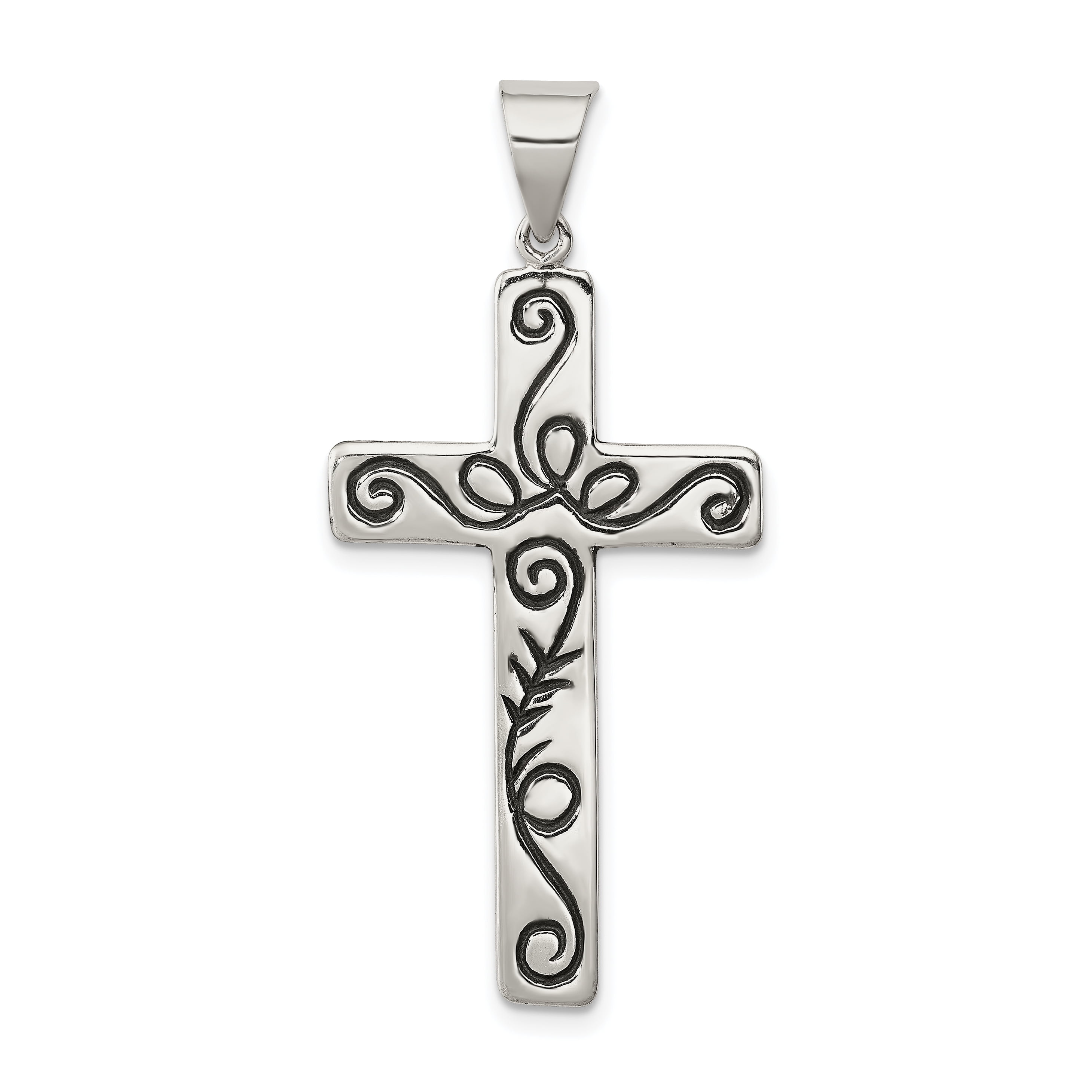 Beautiful Sterling Silver Latin Cross Pendant - Walmart.com