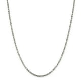 Beautiful Sterling Silver Popcorn 2.50mm Chain - Walmart.com