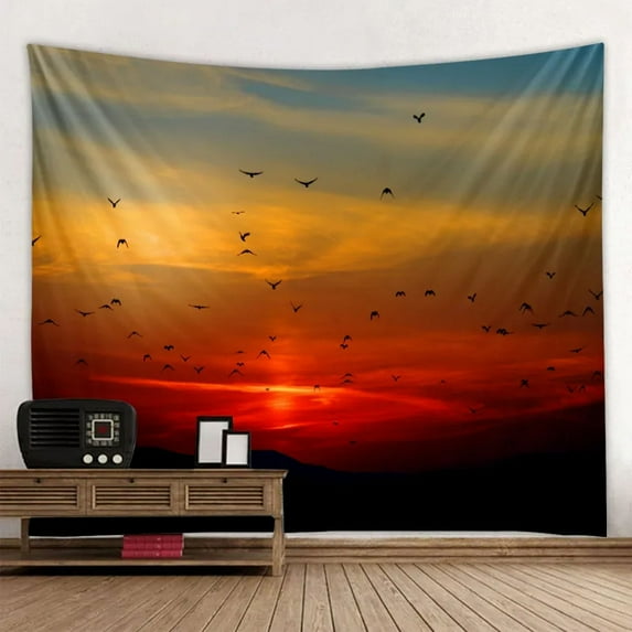 Beautiful Sunrise Sunset Landscape Large Wall Tapestry Cheap Hippie ...