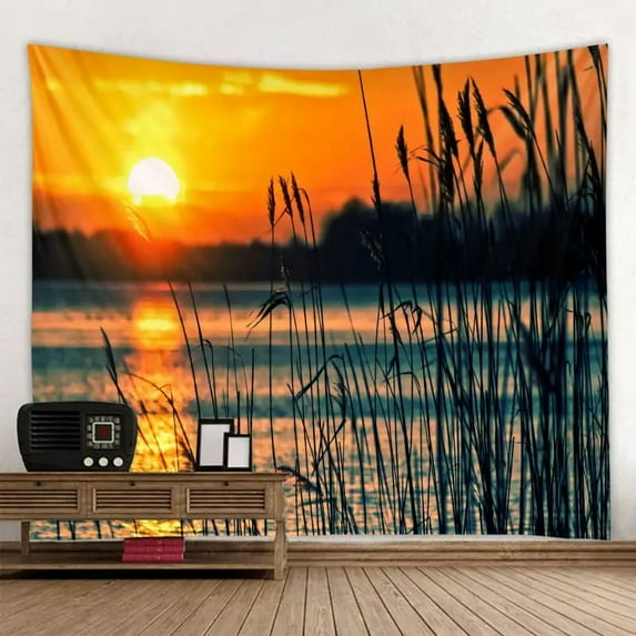 Beautiful Sunrise Sunset Landscape Large Wall Tapestry Cheap Hippie ...