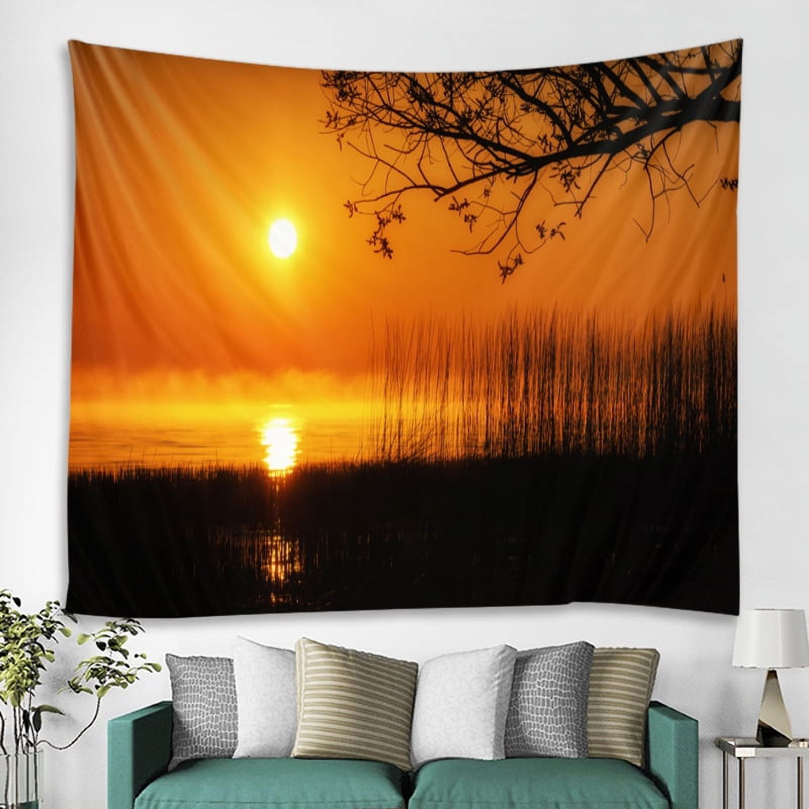 Beautiful Sunrise Sunset Landscape Large Wall Tapestry Cheap Hippie ...