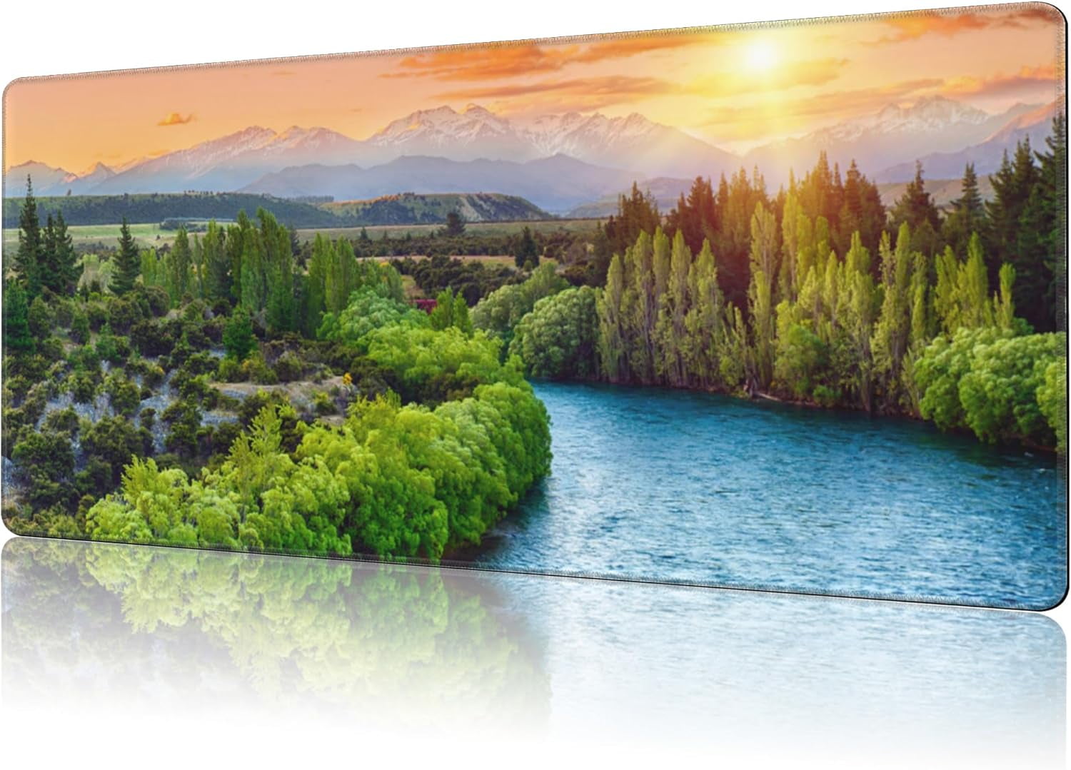 Beautiful Sunset Gaming Mouse Pad,Large Non-Slip Thick Stitched Edge ...