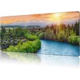 Beautiful Sunset Gaming Mouse Pad,Large Non-Slip Thick Stitched Edge ...