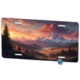 Beautiful Sunset In Mountains Metal Novelty License Plate - Walmart.com