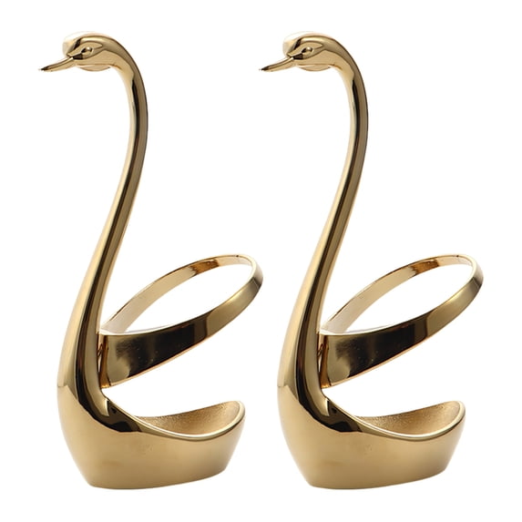 Beautiful Swanning Themed Stainless Steel Spoon Rest Tableware Stand ...