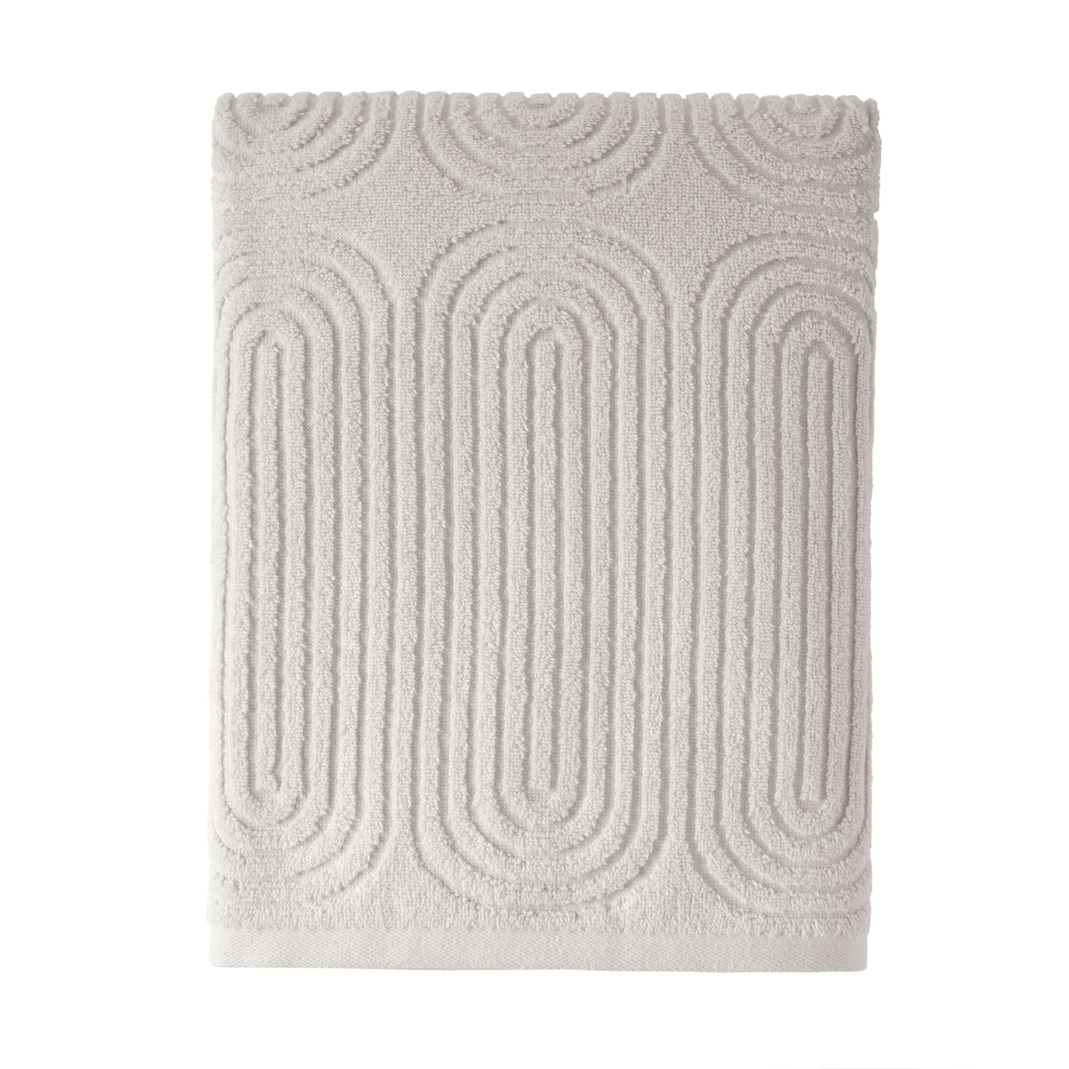 Beautiful by Drew Barrymore Textured Bath Towel, Soft 100% Cotton ...