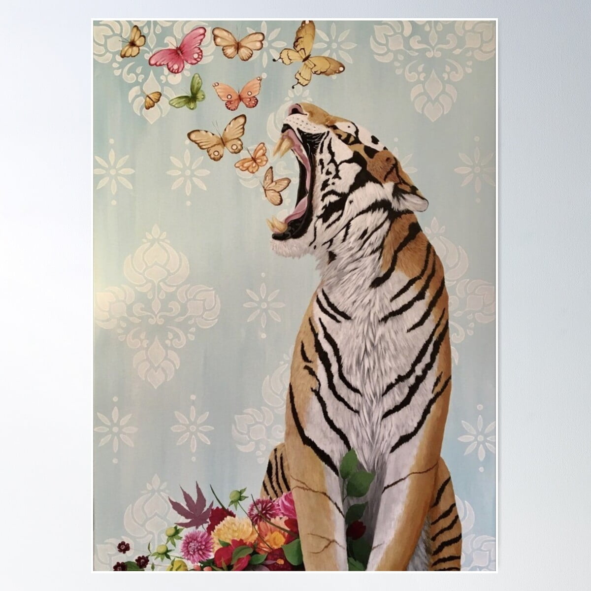 Beautiful Tiger Poster Wall Art Modern Wall Decor For Living Room ...