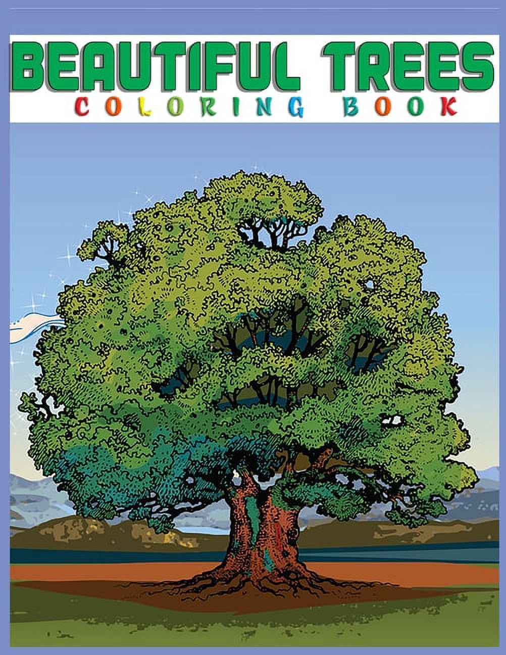 Beautiful Trees Coloring Book: Creative Haven Beautiful Tranquil Trees ...