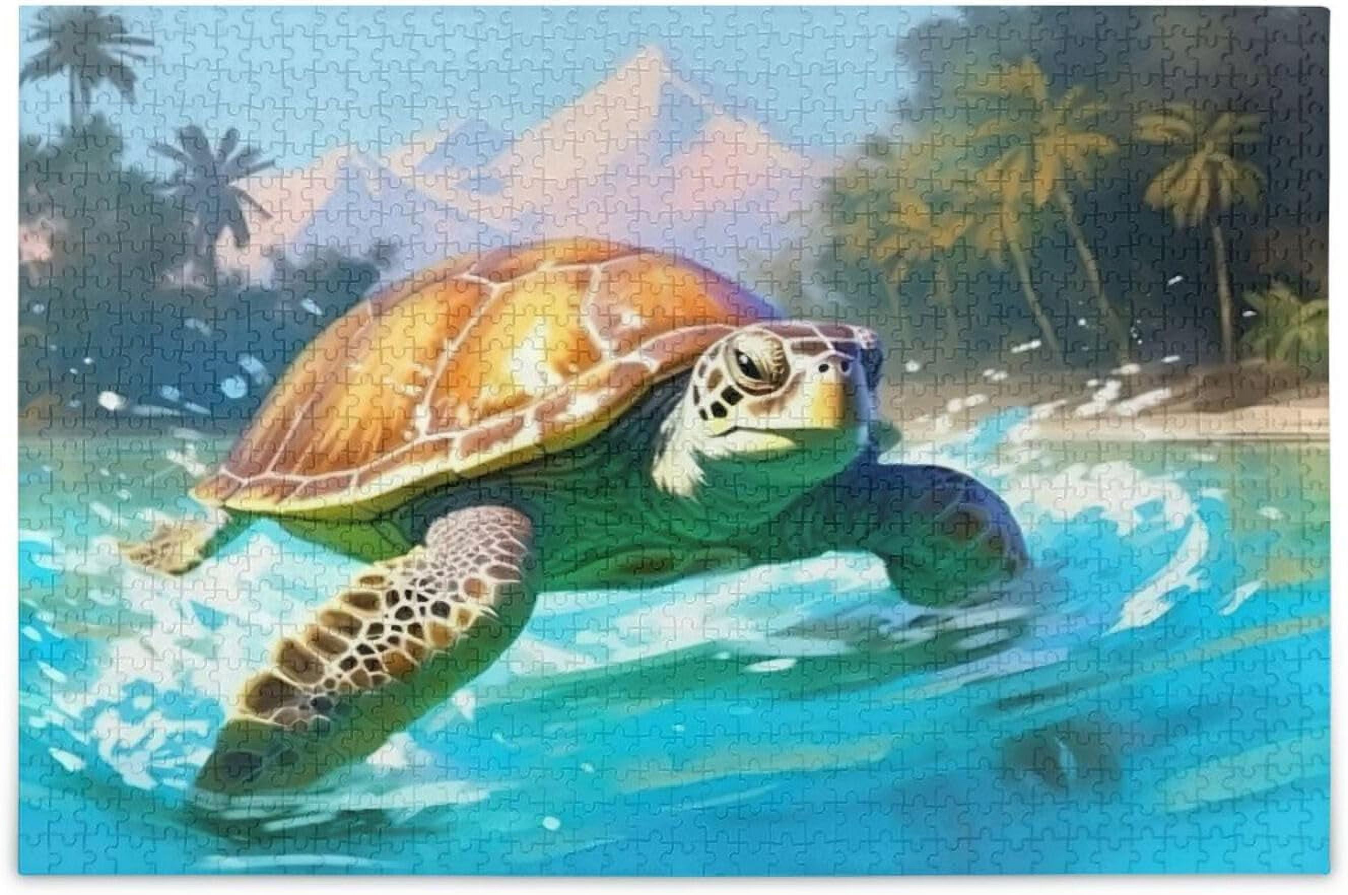 Beautiful Turtle Jigsaw Puzzles for Adults 1000 Pieces, Decompression ...