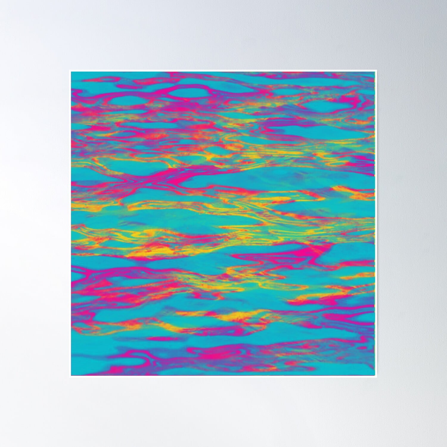 Beautiful, Tye Die Poster Wall Art, Modern Wall Decor, 12x18 UNFRAMED ...