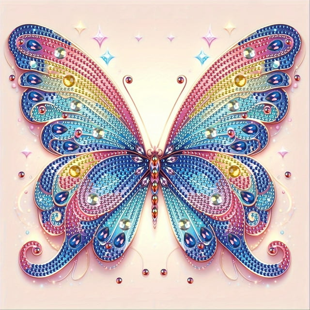 Beautiful Unfolding Butterfly Diamond Art Painting Kit - Walmart.com