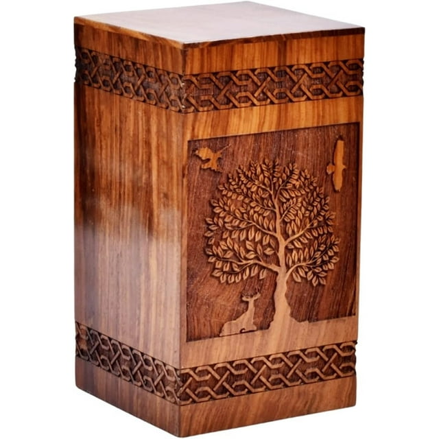 Beautiful Urn for human ashes wooden urn for burial of your loved one ...