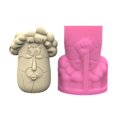 Beautiful Vase Creating Mold Easy to Use and Creative Curly Hair Girl ...