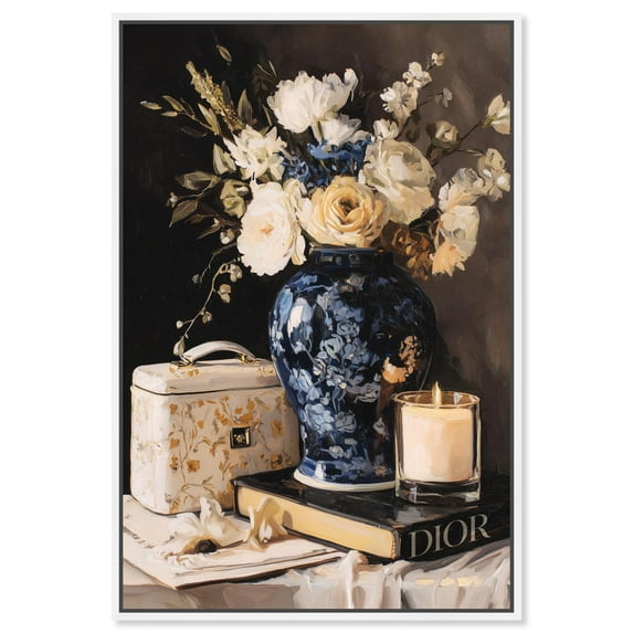 Beautiful Vase and Candles Canvas Print Kitchen Wall Decor by Art ...