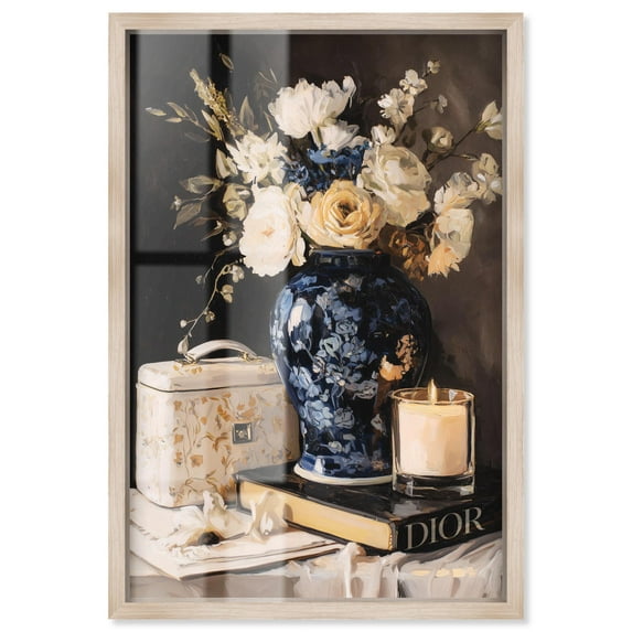 Beautiful Vase and Candles Shadowbox Print Kitchen Wall Decor by Art ...