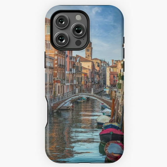 Beautiful Venice Canal Cityscape Art iPhone Case 11 12 13 14 15 16 17 ...