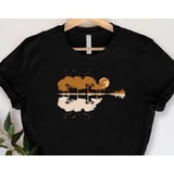 Beautiful View Tshirt Aesthetic Shirt Moon and Trees and Reflection ...
