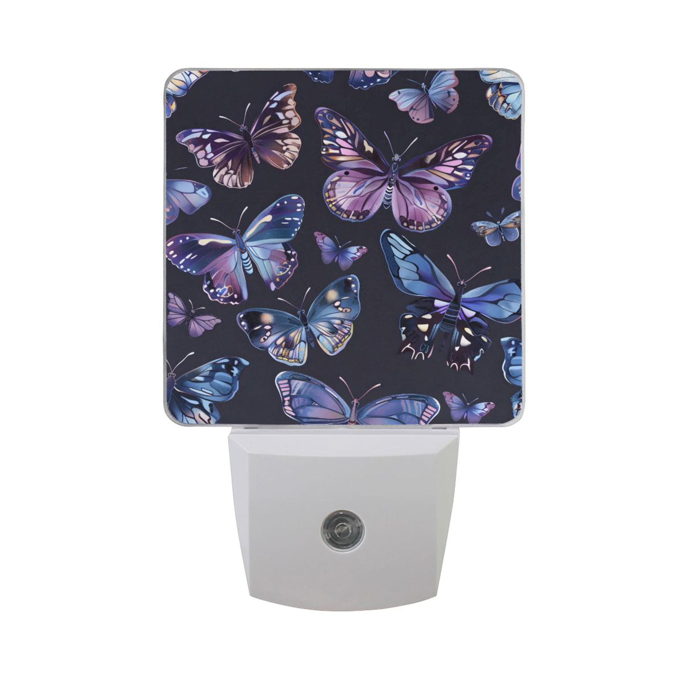 Beautiful Watercolor Butterflies Night Light 2 Pack LED Nightlight Plug ...