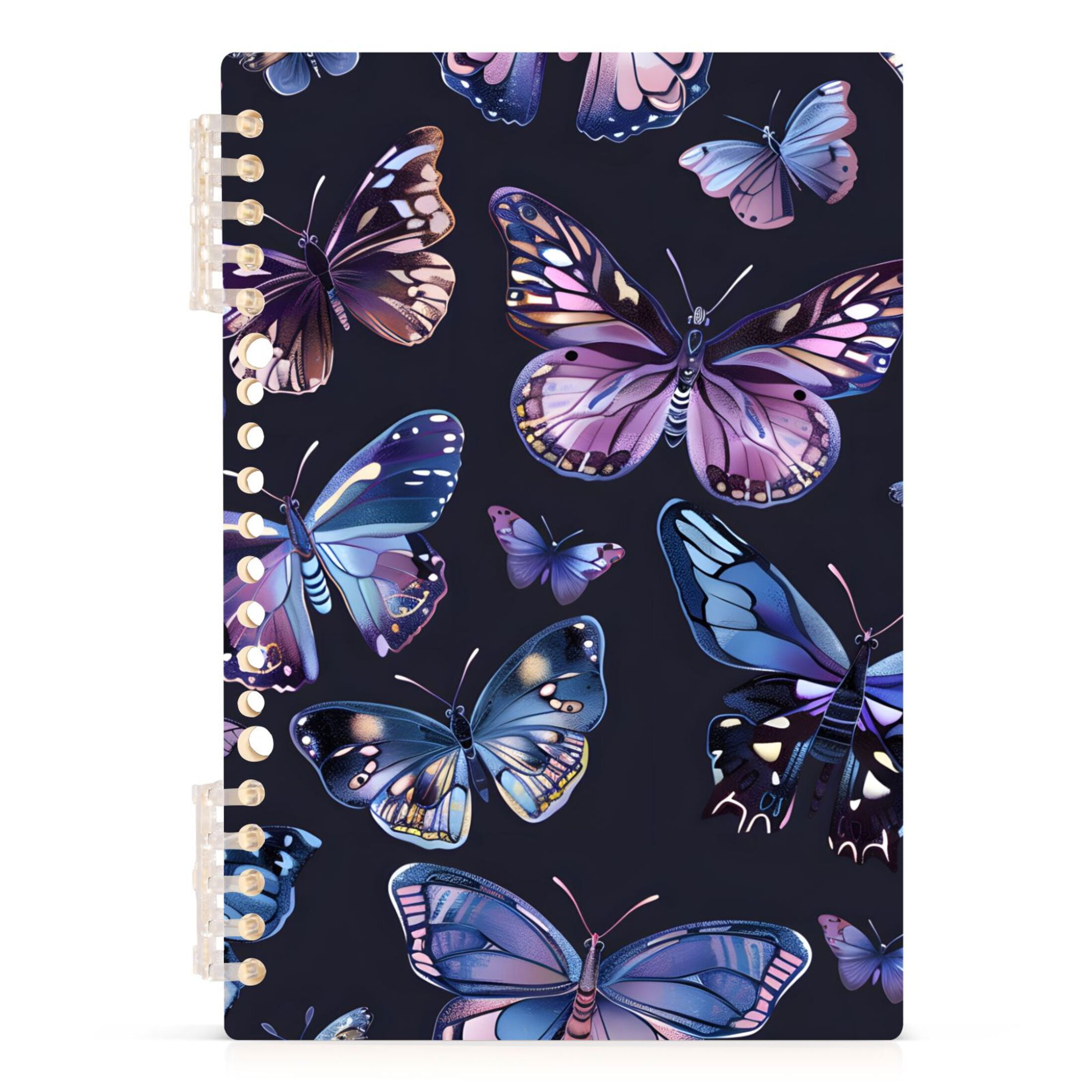 Beautiful Watercolor Butterflies Spiral Notebooks 60 Sheets 120 Pages ...